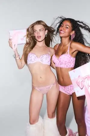 LoveShackFancy Pink X Put A Bow On It V String Thong
