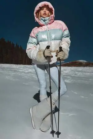 LoveShackFancy Bogner Fire+ice X Vally-d Jacket - Pink Clouds
