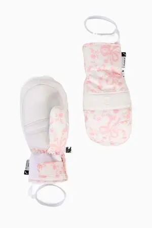 LoveShackFancy Bogner Fire+ice X Pia Gloves - Coquette Bow