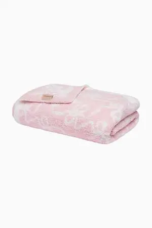 LoveShackFancy Teddy Bow Blanket - Pastry Pink
