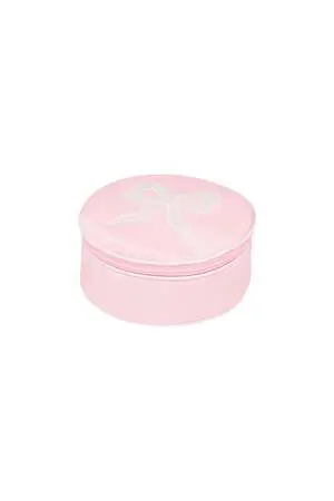 LoveShackFancy Walker Valentine Round Zip Jewelry Case - Dusty Rose