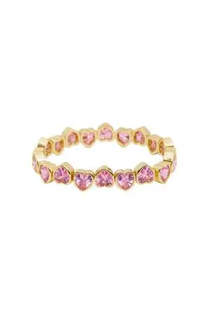 LoveShackFancy Erin Wachs Heart Stretch Bracelet - Pink