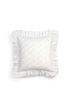 LoveShackFancy Ruffle Throw Pillow  Blue Baby