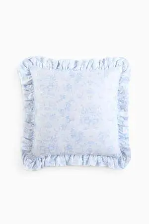 LoveShackFancy Ruffle Throw Pillow - Nantucket Blue