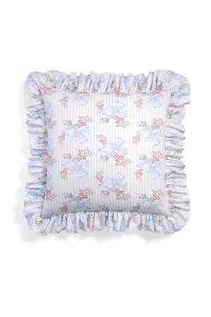 LoveShackFancy Ruffle Throw Pillow - Pastel Blue