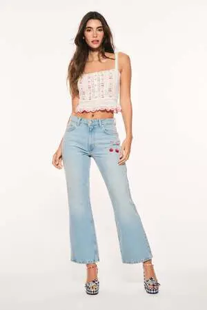 LoveShackFancy Sami Cherry Jeans