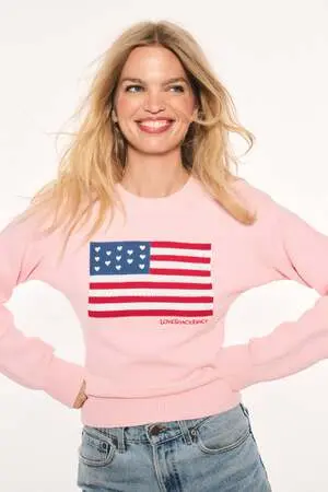 LoveShackFancy Cotton Flag Pullover