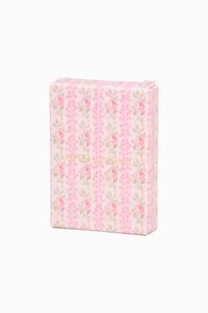 LoveShackFancy Heirloom Print Playing Cards  Strawberry Macaroon