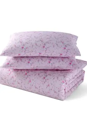 LoveShackFancy Floral Duvet Cover + Sham Set  Parisian Pink