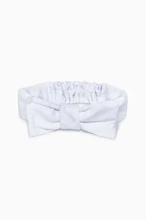 LoveShackFancy Bow Detail Headband - Blue Cloud