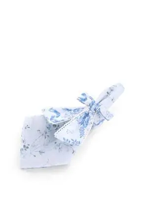 LoveShackFancy Bow Napkin Rings Set Of 4 - Blissful Blue