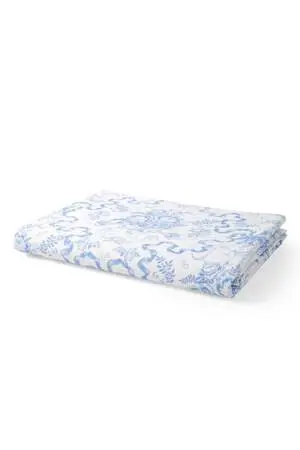 LoveShackFancy Vintage-inspired Cotton Tablecloth - Blissful Blue