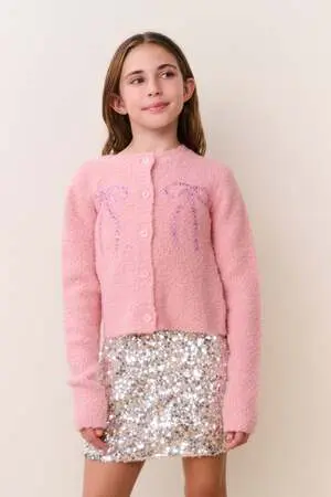 LoveShackFancy Tween Journelle Embellished Cardigan