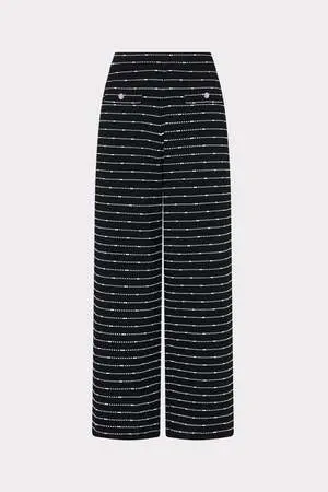 MILLY Lettie Striped Knit Pants