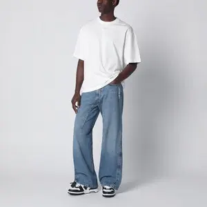 Off-White Wide-leg Jeans With Logo