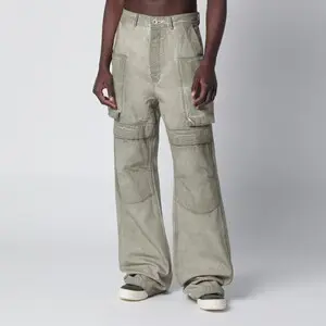 Rick Owens Vintage-effect Cotton Cargo Trousers