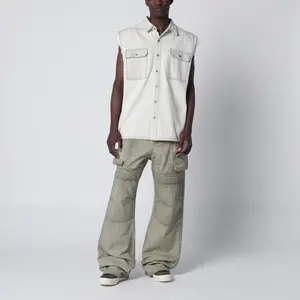 Rick Owens Vintage-effect Cotton Cargo Trousers