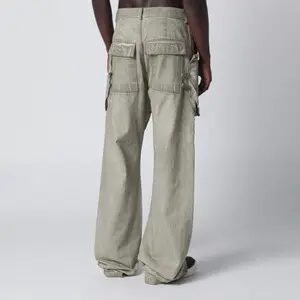 Rick Owens Vintage-effect Cotton Cargo Trousers
