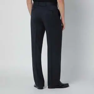 LARDINI Virgin Wool Trousers - Blue