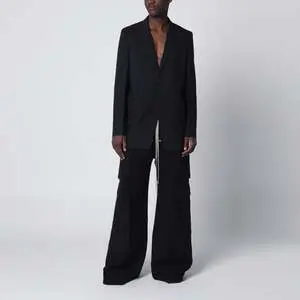 Rick Owens Double Cargo Jumbo Bela Trousers - Black