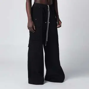 Rick Owens Double Cargo Jumbo Bela Trousers - Black