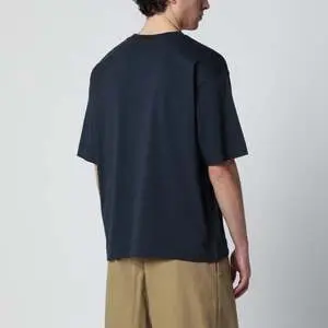 Dries Van Noten Navy Cotton T-shirt - Blue
