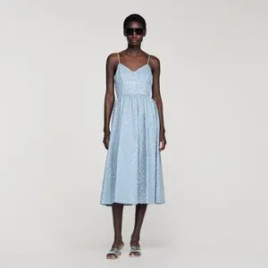 Sandro Striped Maxi Dress