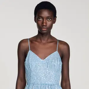 Sandro Striped Maxi Dress