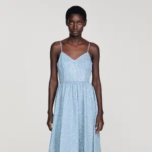 Sandro Striped Maxi Dress