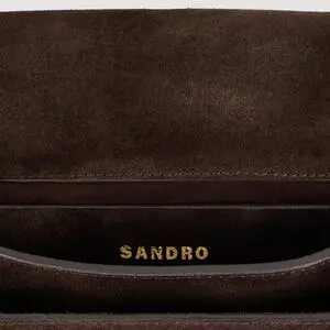 Sandro Le Mambo Janys Studded Suede Bag