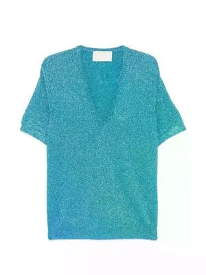 CIRCUS HOTEL V-neck T-shirt - Blue