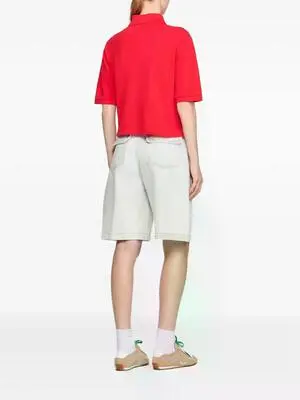 Sandro Embroidered Buttoned Polo Shirt