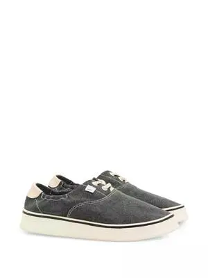 AMI Paris Tennis Washed-effect Sneakers