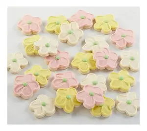 CHERYL'S 24 Pc Flower Cutouts - One-color