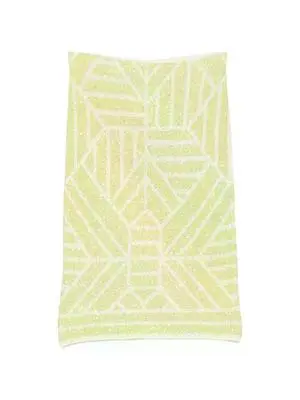 CIRCUS HOTEL Sequin-embellished Midi Skirt - Yellow