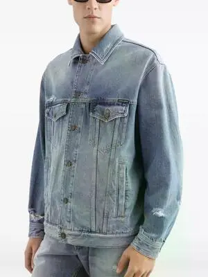 Dolce & Gabbana Distressed Denim Jacket - Blue