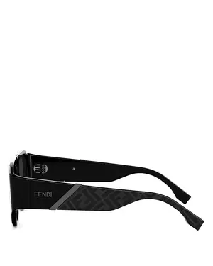 Fendi Diagonal Square Sunglasses, 54mm