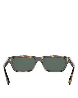 Fendi Ff Squared Sunglasses, 55mm - Orange Havana/green Lens