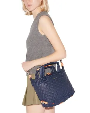 Mz Wallace Small Sutton Deluxe Handbag - Navy/silver