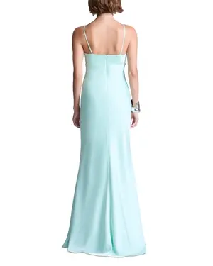 Bcbgmaxazria Faith Plunging Neck Gown