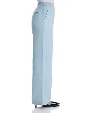 Aqua Shimmer Tweed Wide Leg Pants