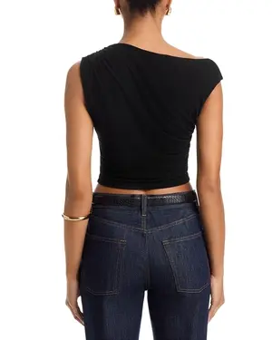 Aqua Solid Mesh Top