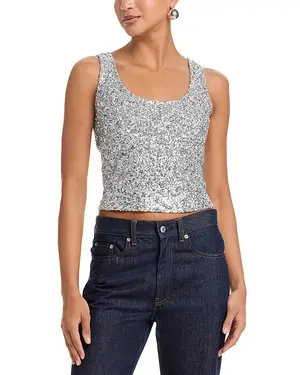 Aqua Embellished Camis Tanks For Women