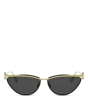 Dior Tribales Cat Eye Sunglasses - Shiny Gold Dh / Smoke