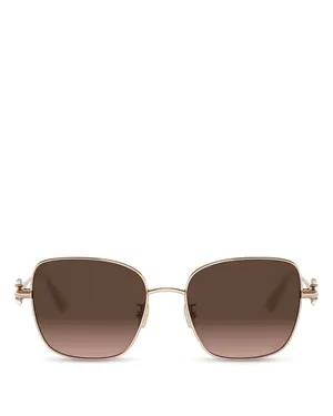 Dior Tribales Square Sunglasses - Shiny Rose Gold/ Brown