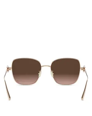 Dior Tribales Square Sunglasses - Shiny Rose Gold/ Brown