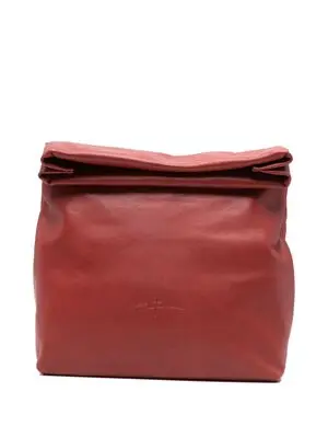 CORTANA Large Leather Clutch - Red