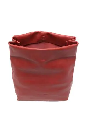 CORTANA Large Leather Clutch - Red
