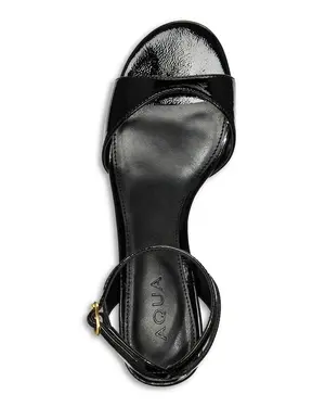 Aqua Livvy Open Toe Sandals - Black