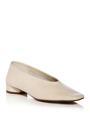 Aqua Amira Flats - Bone Leather